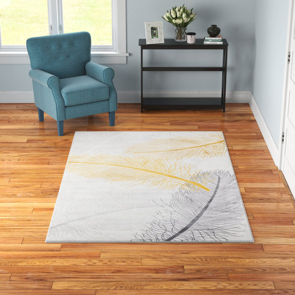 Andover Mills™ Hollen Yellow/Gray Rug & Reviews | Wayfair