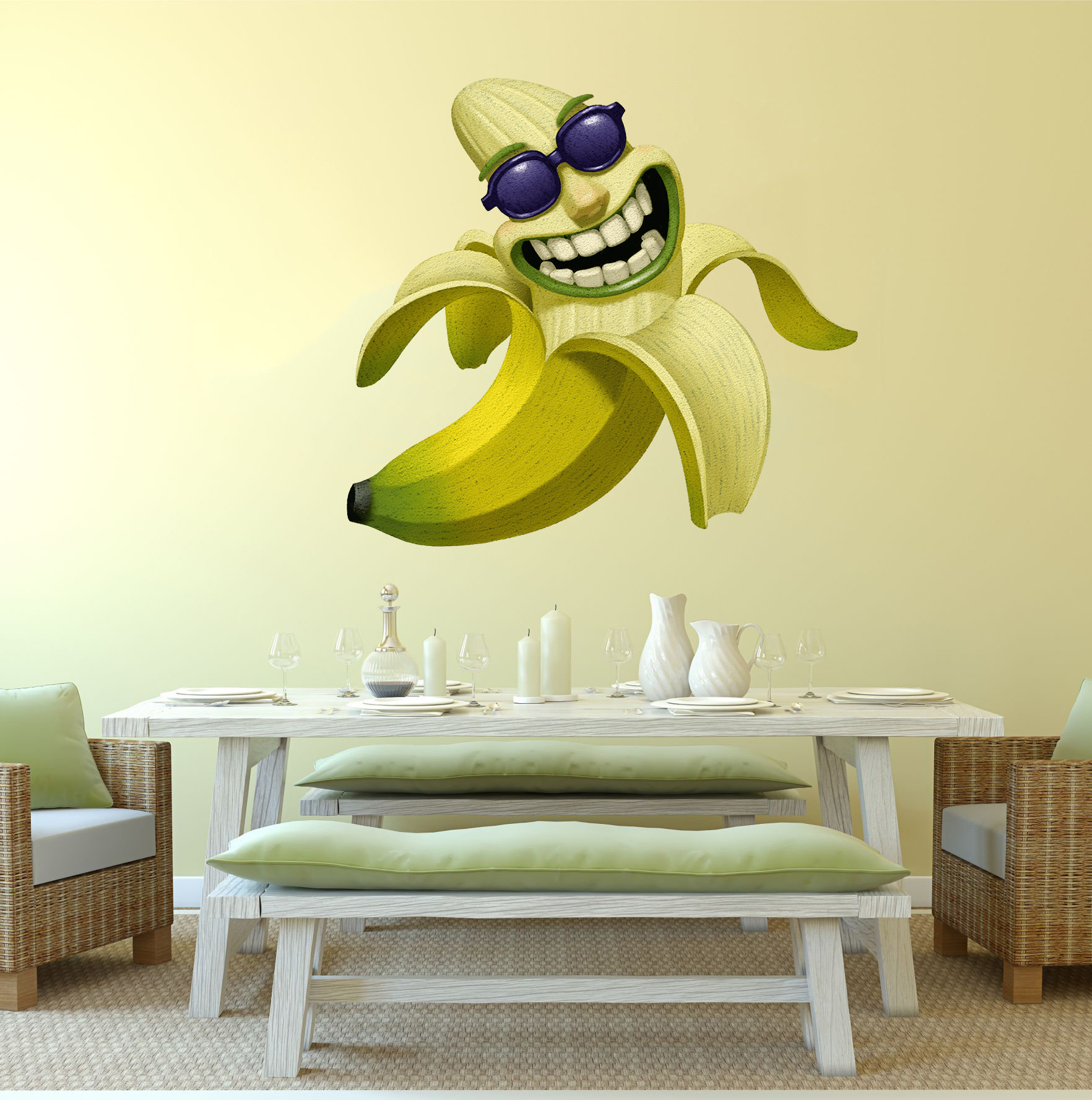 Trinx Cool Banana Wall Decal, Cool Banana Wall Sticker, Cool Banana ...