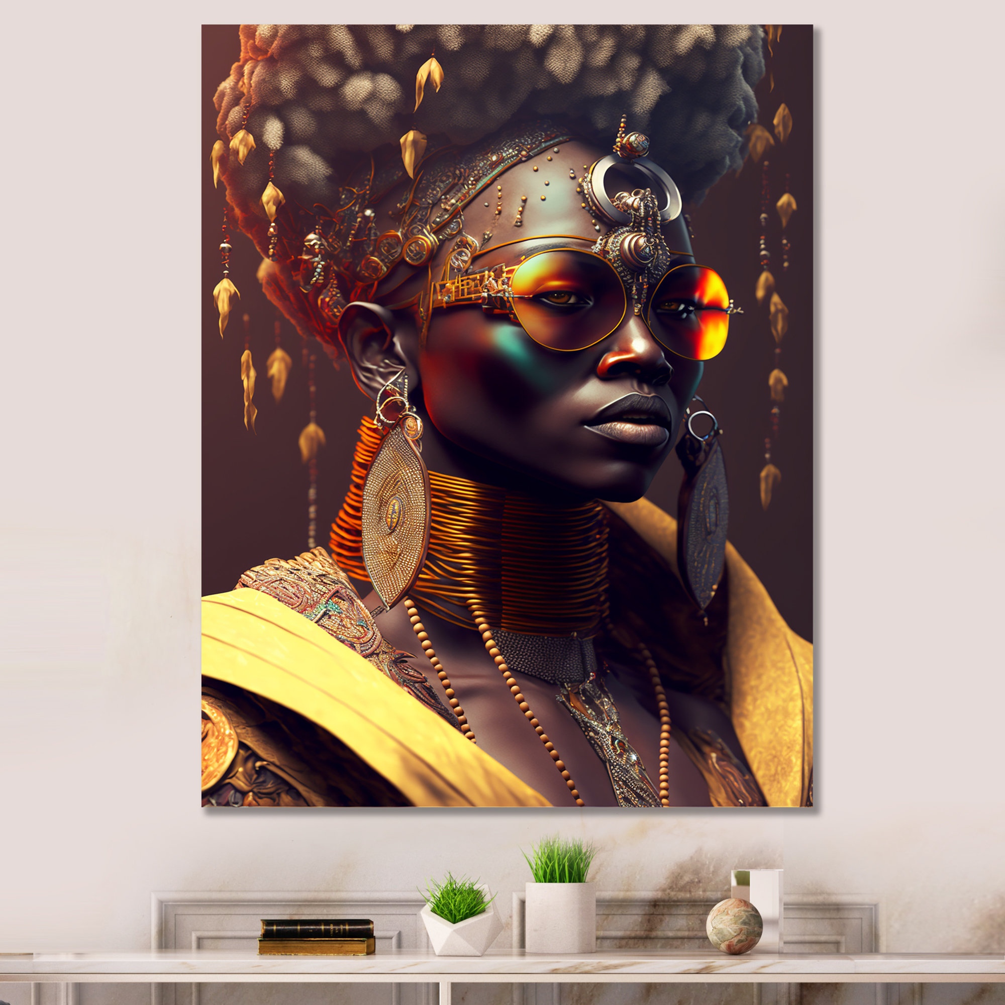 Dakota Fields African American Woman Funky Sunglasses Traditiona ...