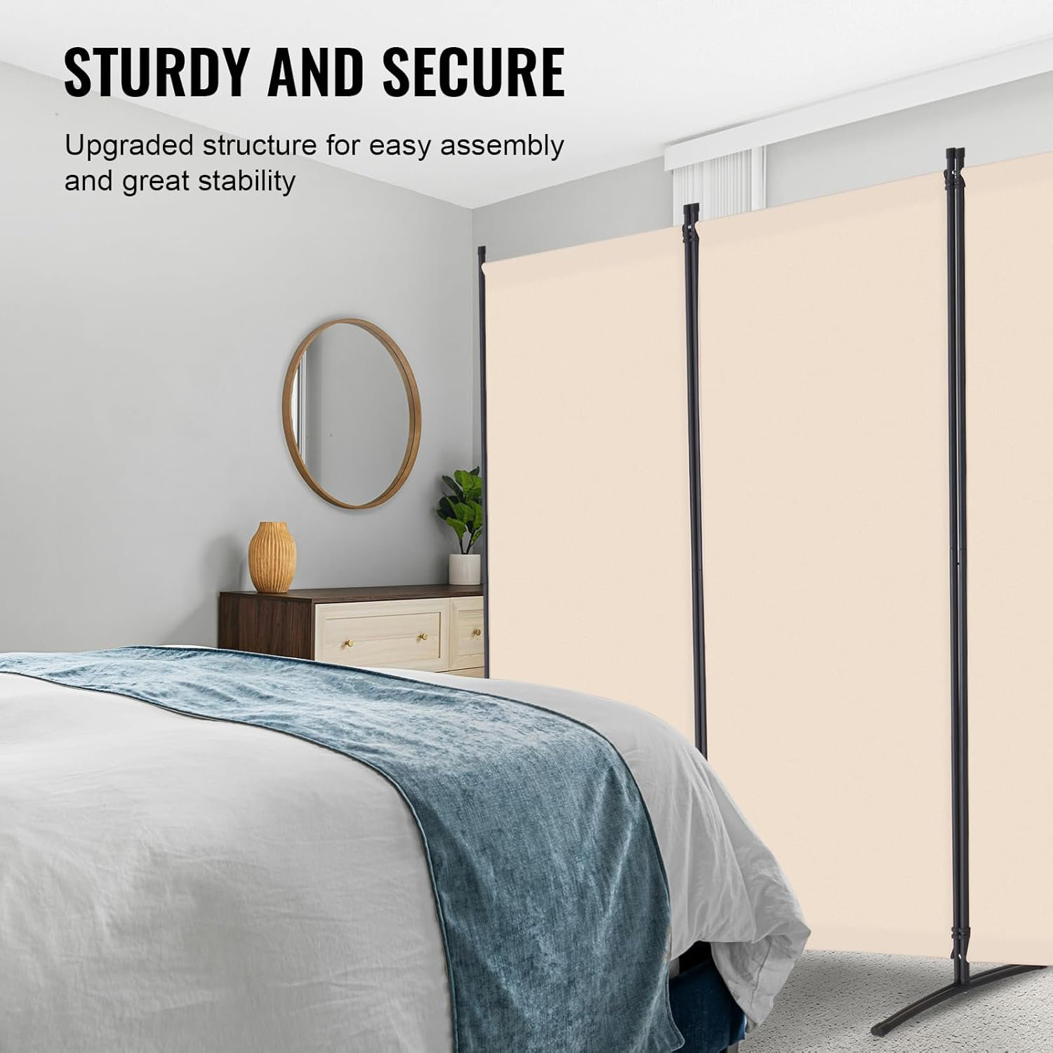 Ebern Designs Room Divider, 4 Panel Room Divider, Folding Privacy ...