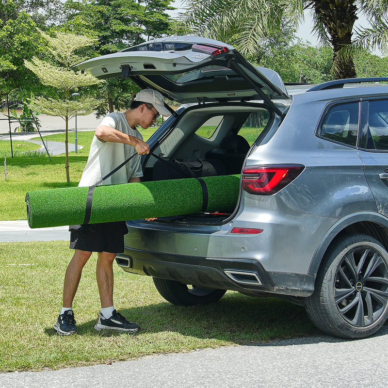 VEVOR 5x5ft Golf Hitting Mat Turf Golf Training Aid Indoor Outdoor ...