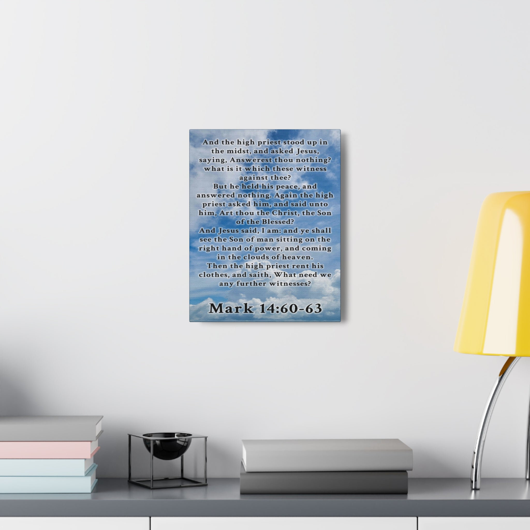 Ophelia & Co. Scripture Walls Mark 14:60-63 KJV Bible Verse Canvas ...