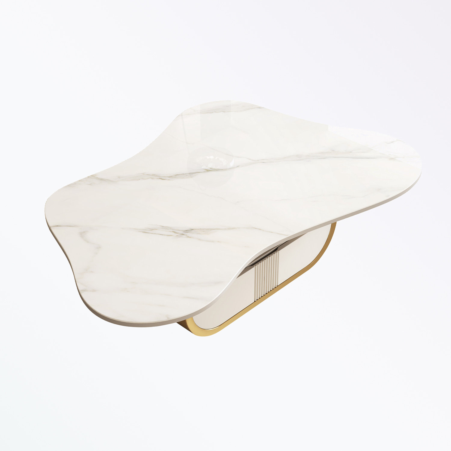 Corrigan Studio® Butterfly Coffee Table with Storage Shelf and Drawer ...