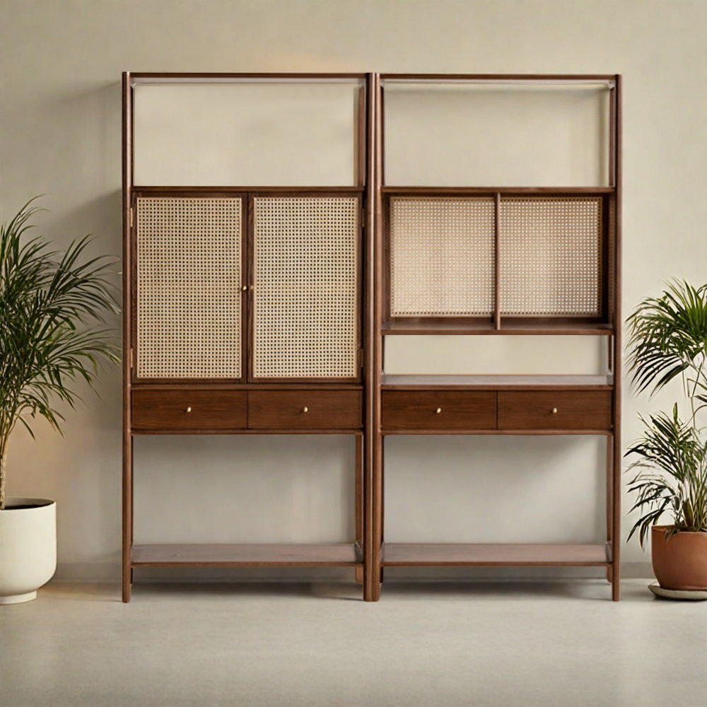 Kaoloupin New Chinese style all solid wood simple bookcase | Wayfair