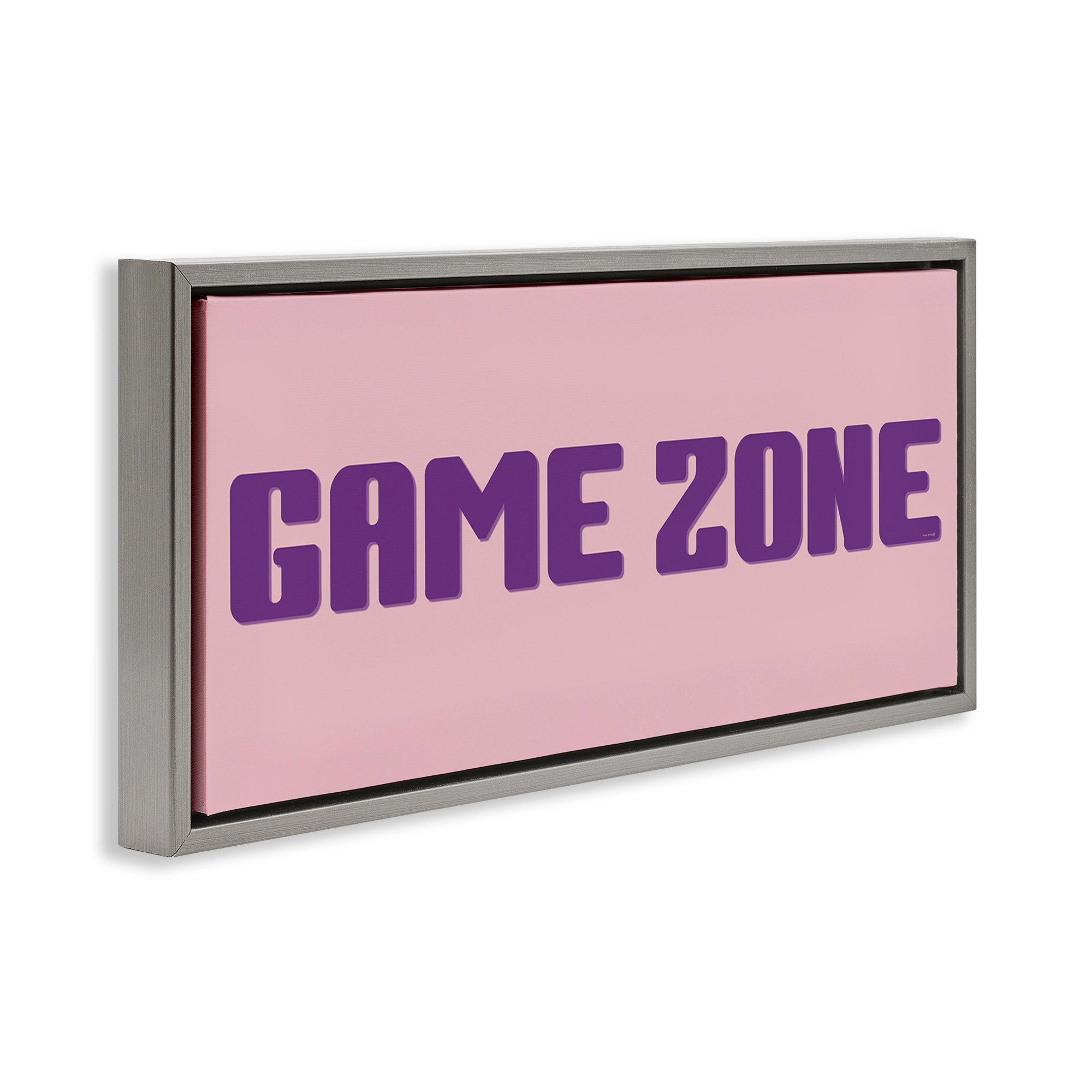 Latitude Run® Game Zone Purple & Pink Floating Frame, design by Yass ...