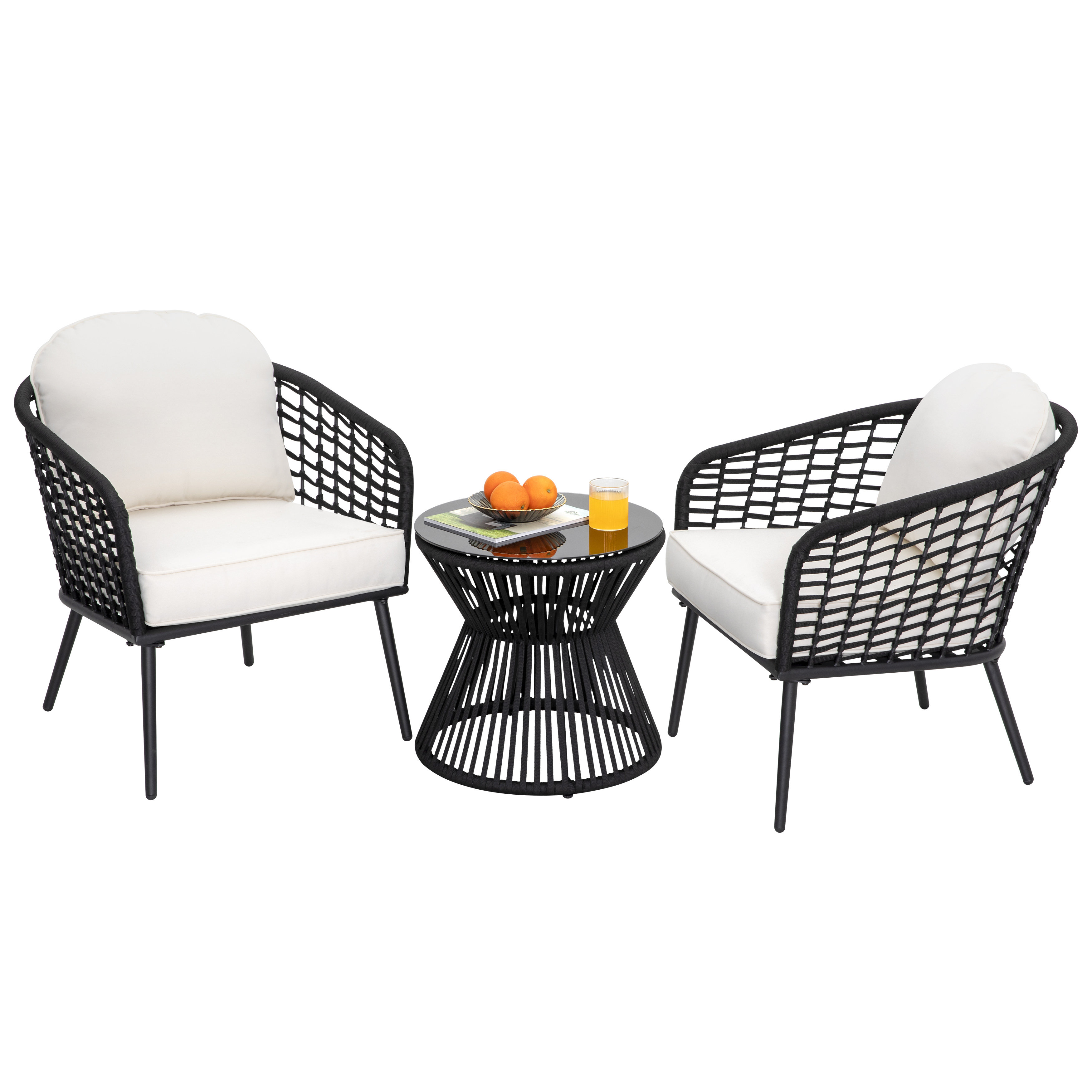 Joss & Main Gerdie Sheri 3 Piece Seating Group With Cushions & Reviews ...