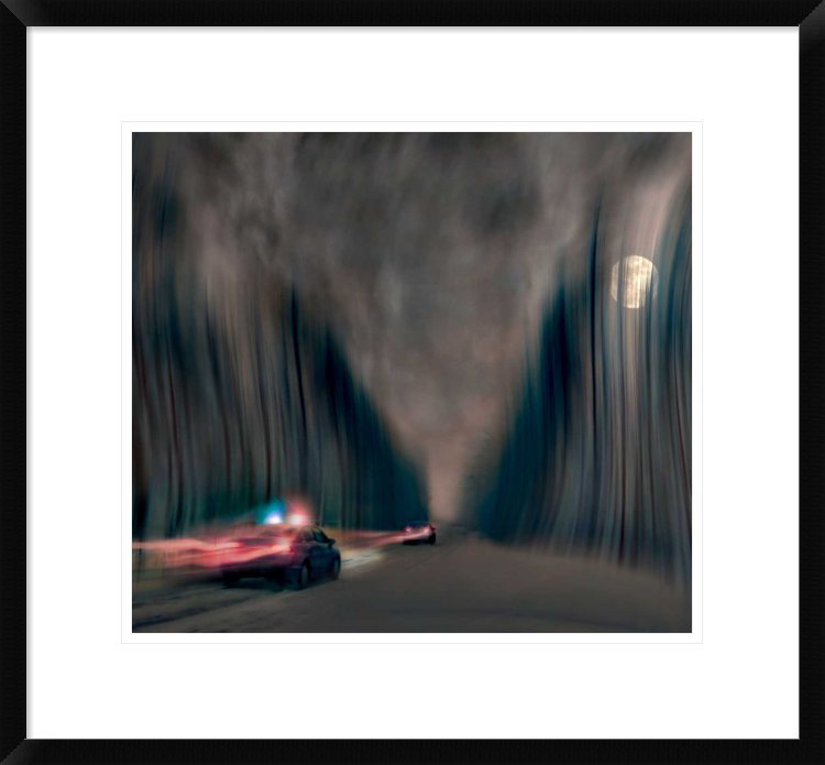 iCanvas 'Night Pursuit' by David Senechal Photographie Framed Graphic ...