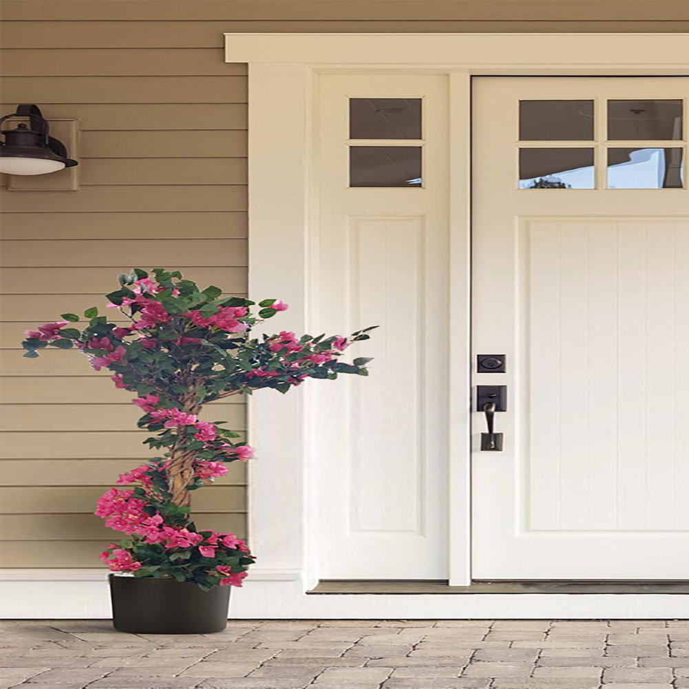 Primrue 185cm Bougainvillea Artificial Tree With Flowers And Leaves ...