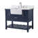 Red Barrel Studio® Kendia 42'' Inches Navy Blue Farmhouse Sink Bathroom ...