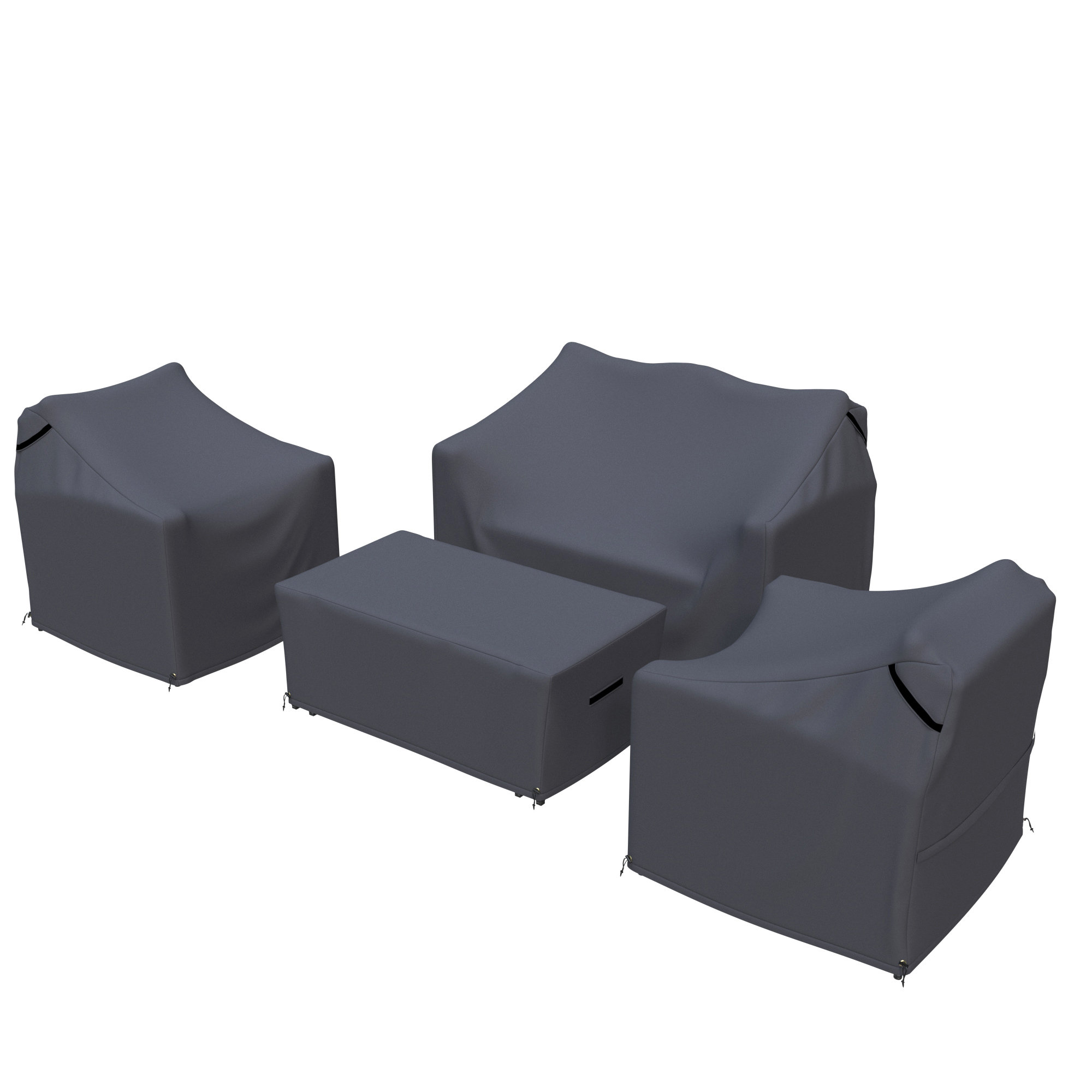 Forever Patio Arora Rattan Outdoor Conversation Set Cover For Sofa ...