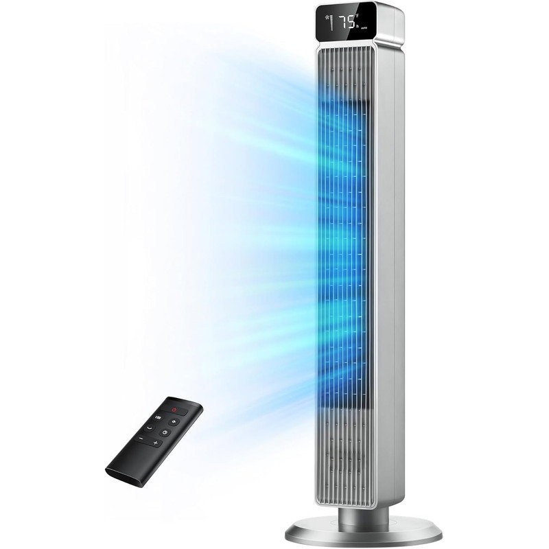 Priyet Tower Fan for Bedroom 40 Inch,25ft/s Velocity Quiet Tower Fan ...