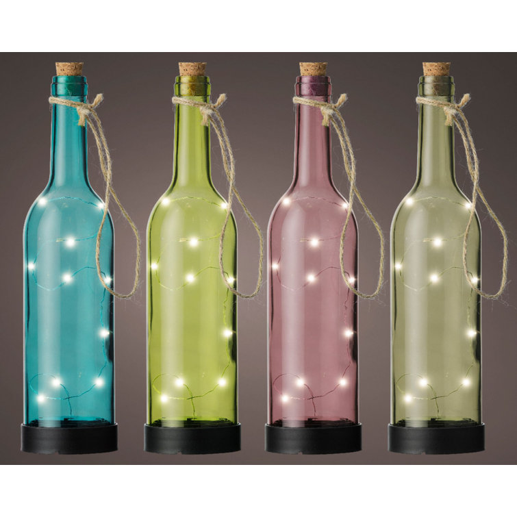 House of Hampton Solar Powered Glass Bottles | Wayfair.co.uk