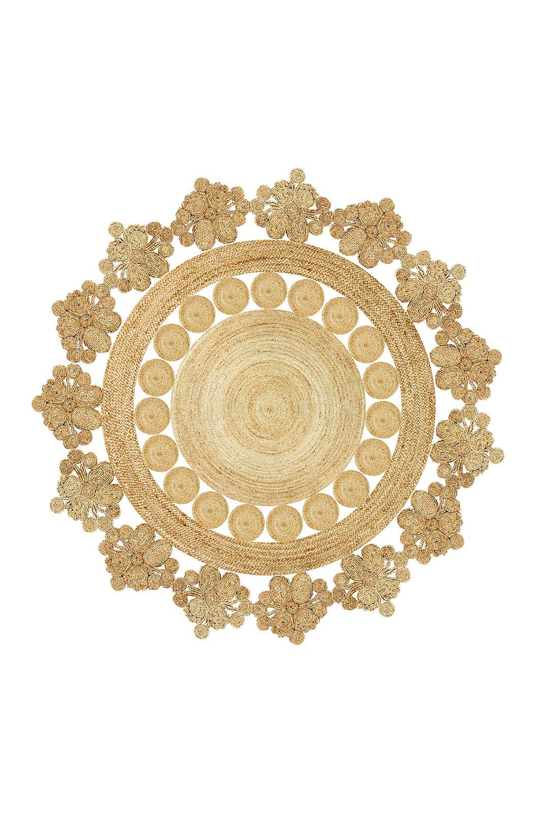 East Urban Home Abernethy Floral Brown Area Rug | Wayfair