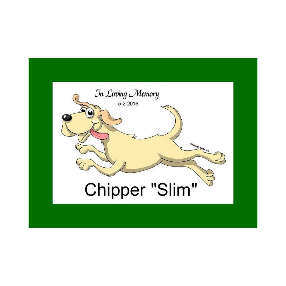 Printed Perfection Personalized Yellow Lab Cartoon Caricature with a ...