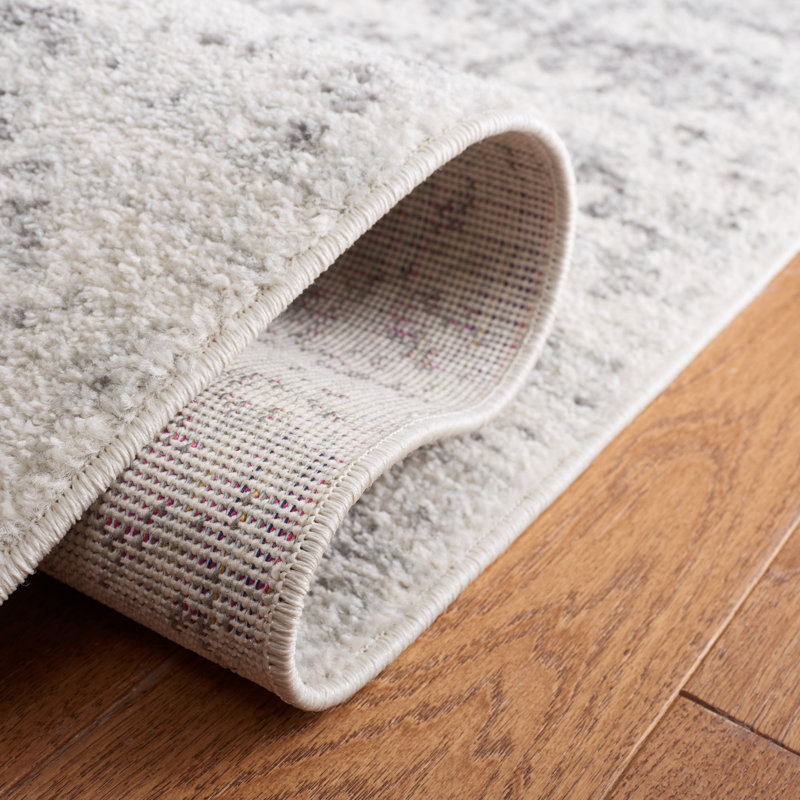 Mistana™ Christa Performance Silver/Ivory Rug & Reviews | Wayfair