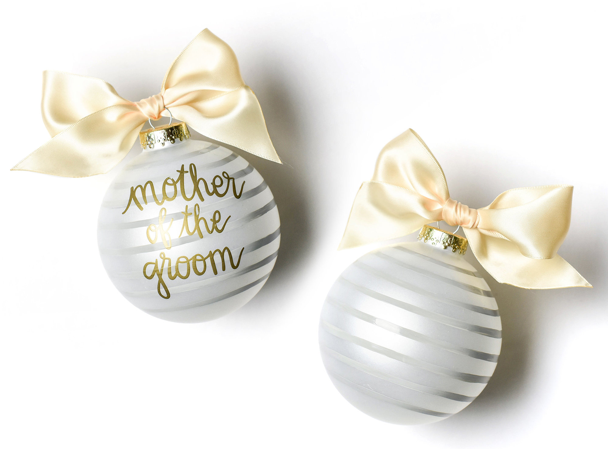Coton Colors by Laura Johnson Mother of the Groom Stripe Glass Ball ...