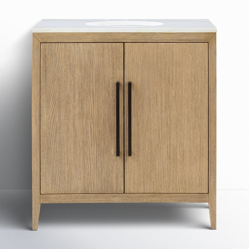 Alsup 30" Single Vanity with Quartz Top & Reviews | Birch Lane