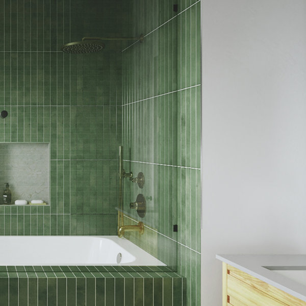 Merola Tile Phoenix 1.88" x 18" Porcelain Wall & Floor Tile | Perigold