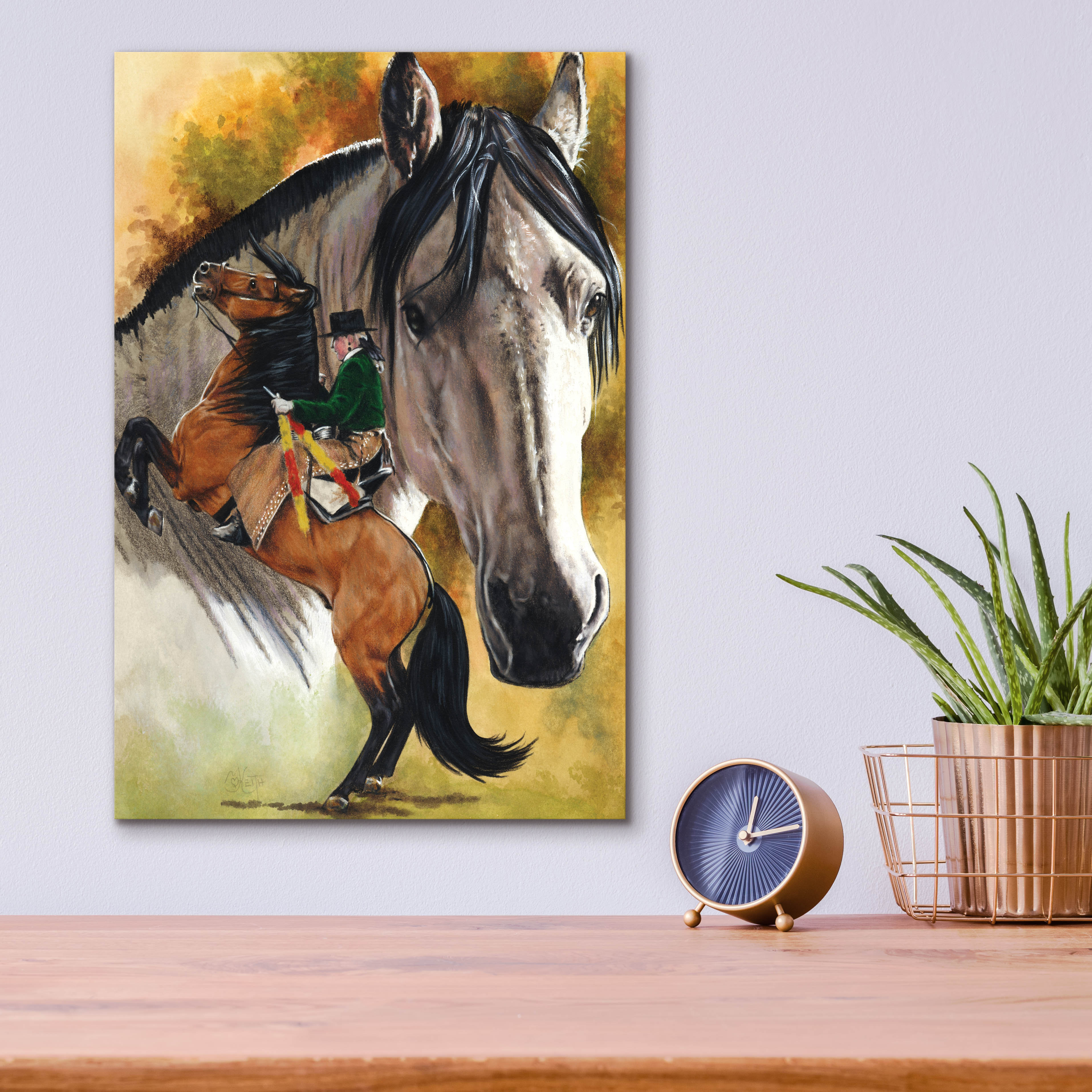 August Grove® Lusitano by Barbara Keith - Unframed Graphic Art | Wayfair