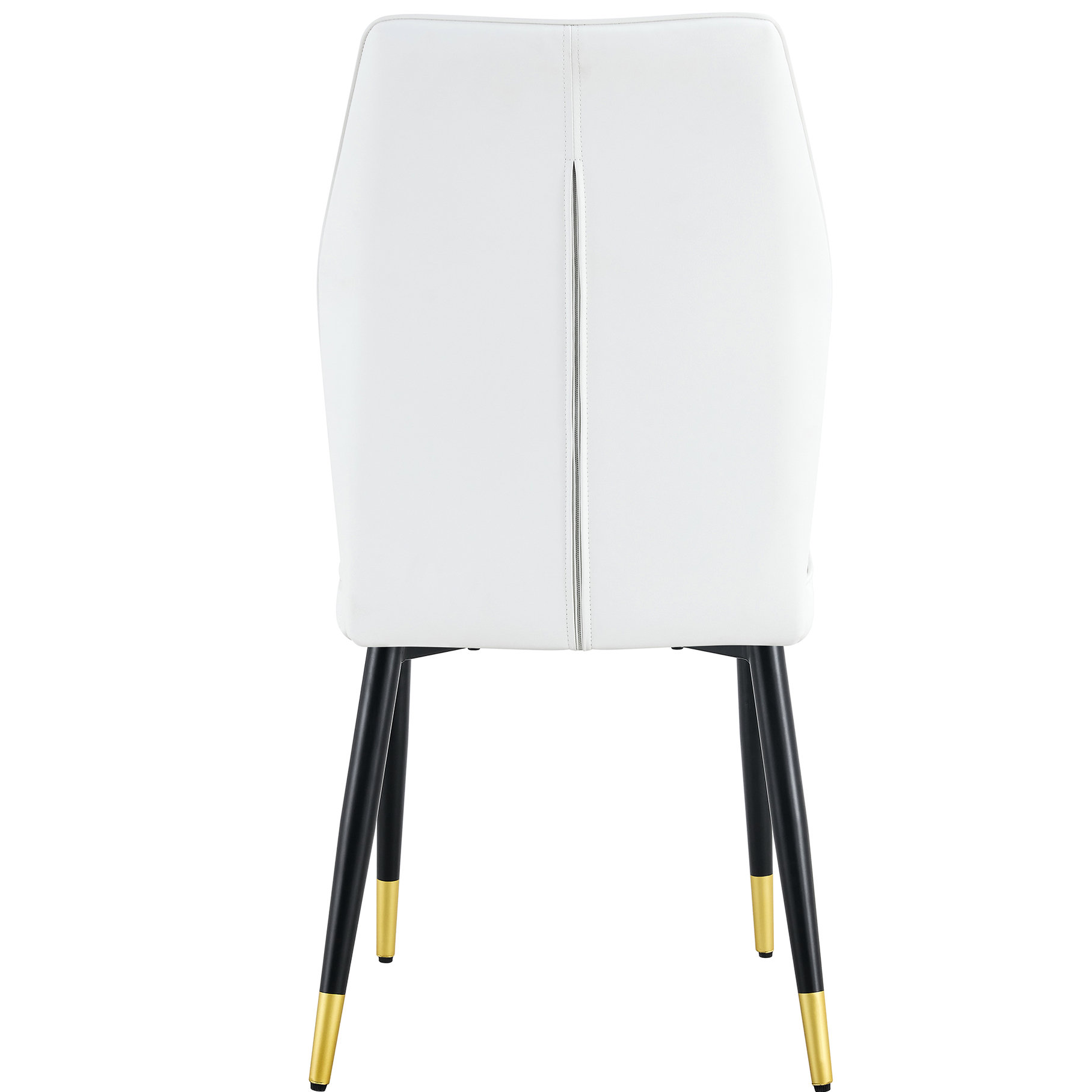 Latitude Run® 4 Modern Dining Chairs - Pu Leather & Steady Metal Legs ...