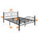 Lark Manor Alsa 3 Piece Bedroom Bed Frame and Nightstand Set & Reviews ...