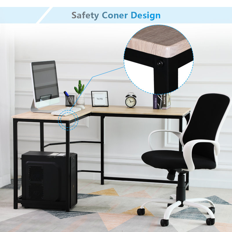 17 Stories Abygayle L-Shape Writing Desks | Wayfair.co.uk