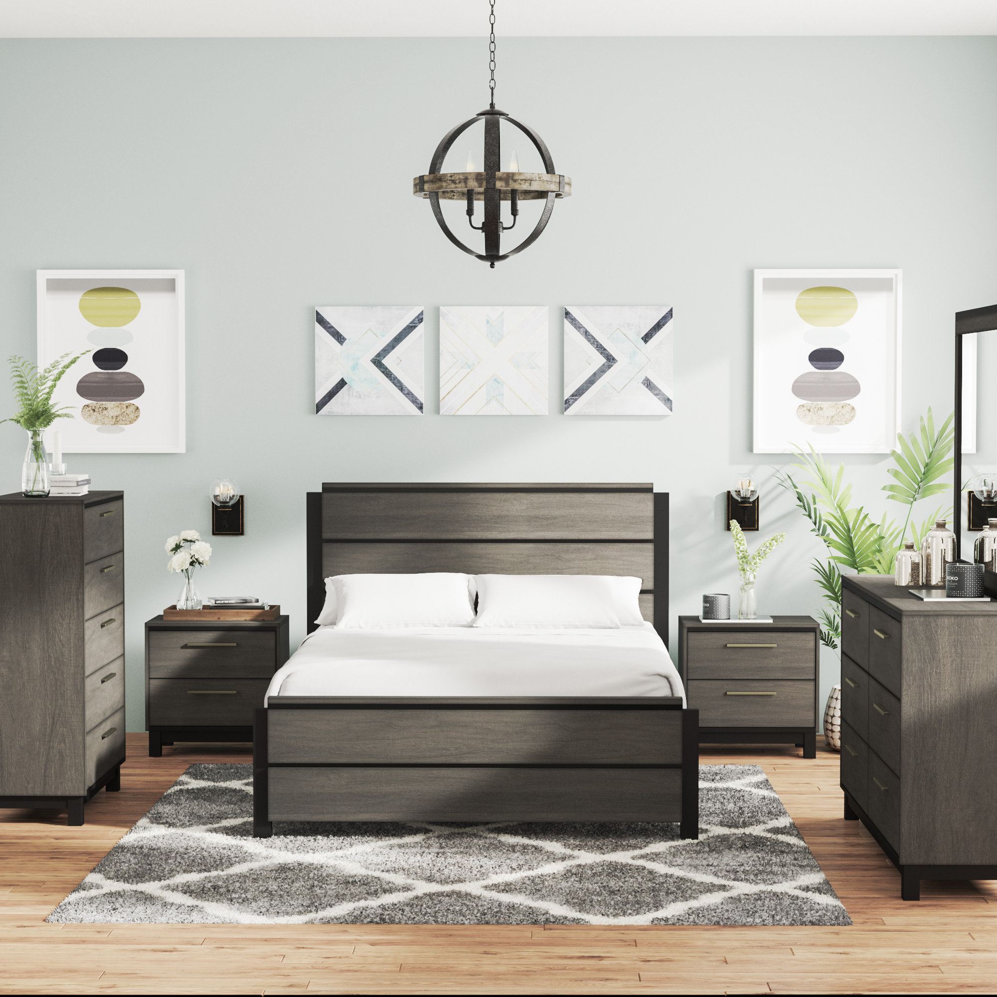 Gracie Oaks Mandy Standard 6 Piece Bedroom Set & Reviews | Wayfair