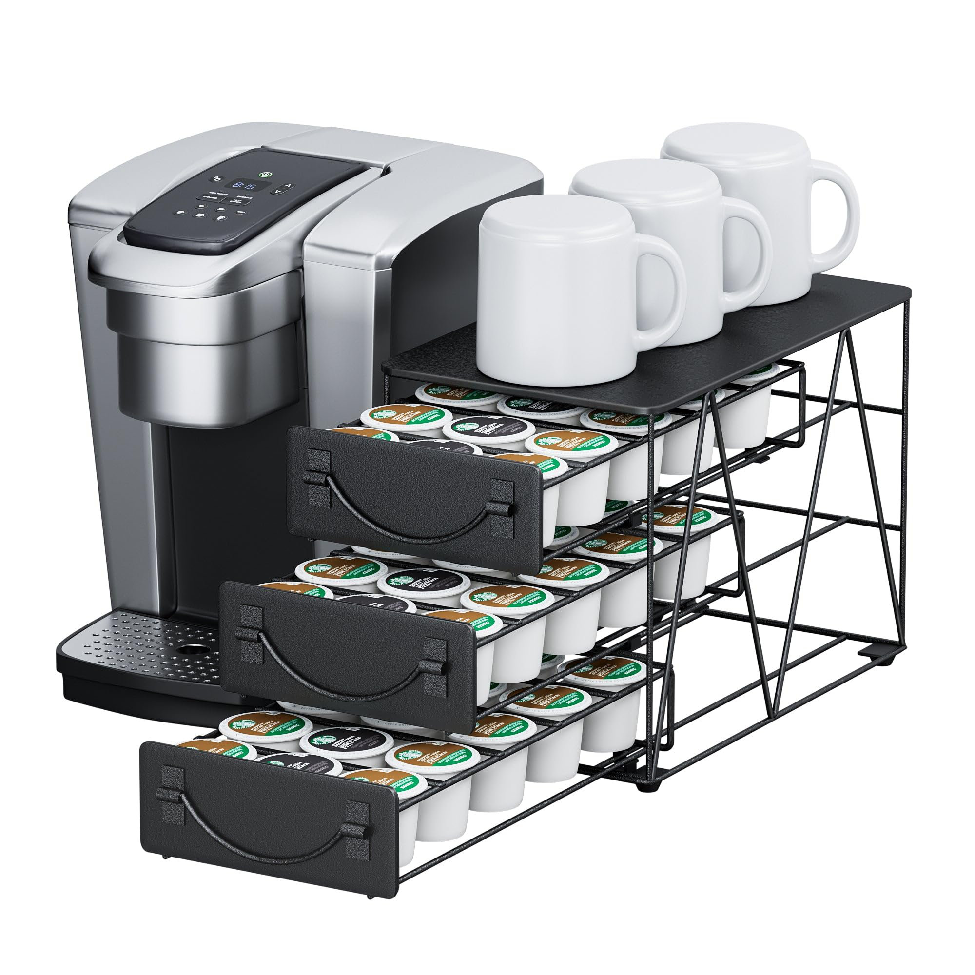 MERCURY CITY LLC Coffee Pod Holder For Counter, Compatible With K-Cups ...