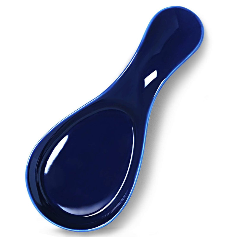 Latitude Run® Porcelain Spoon Rest - Large Spoon Holder Utensil Rest ...