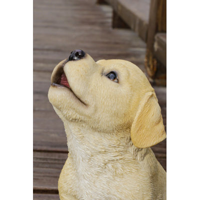 Hi-Line Gift Ltd. Howling Yellow Labrador puppy | Wayfair