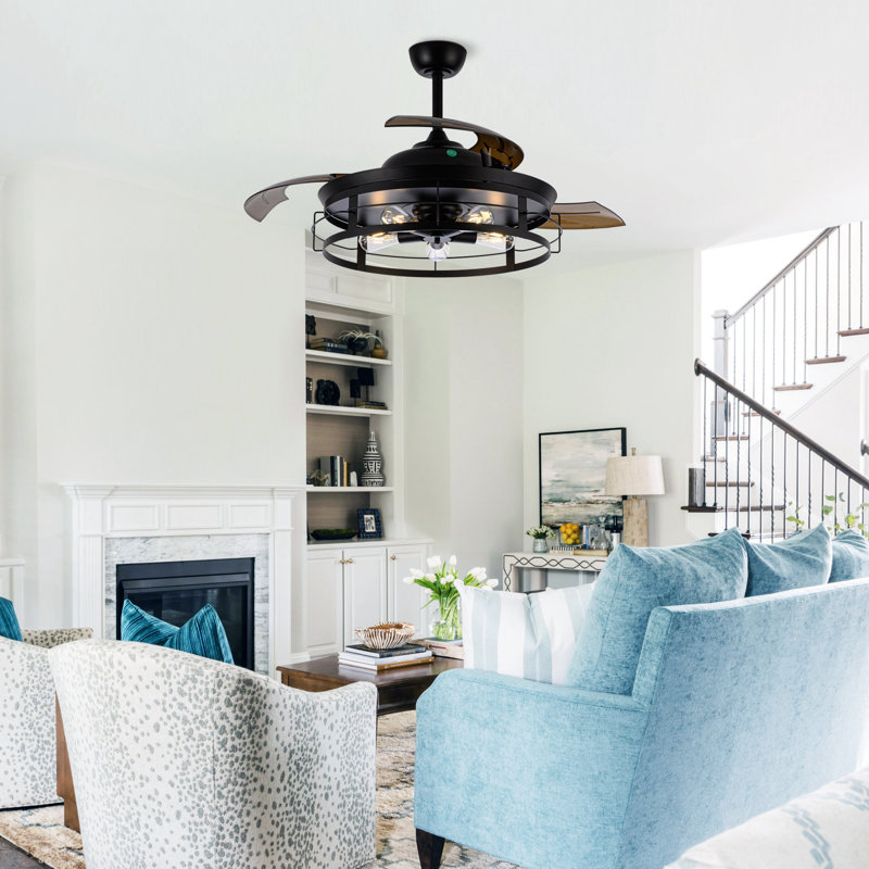 Trent Austin Design® Ptolemy 52" 3 - Blade Retractable Blades Ceiling ...