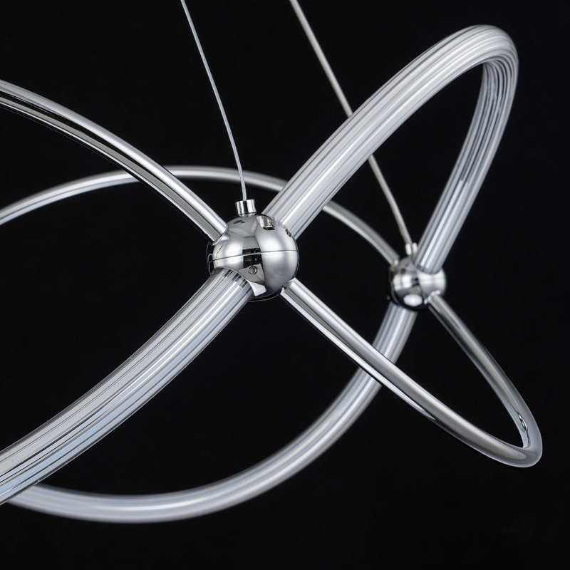 Wrought Studio™ Karlan 1-Light Dimmable LED Geometric Chandelier | Wayfair