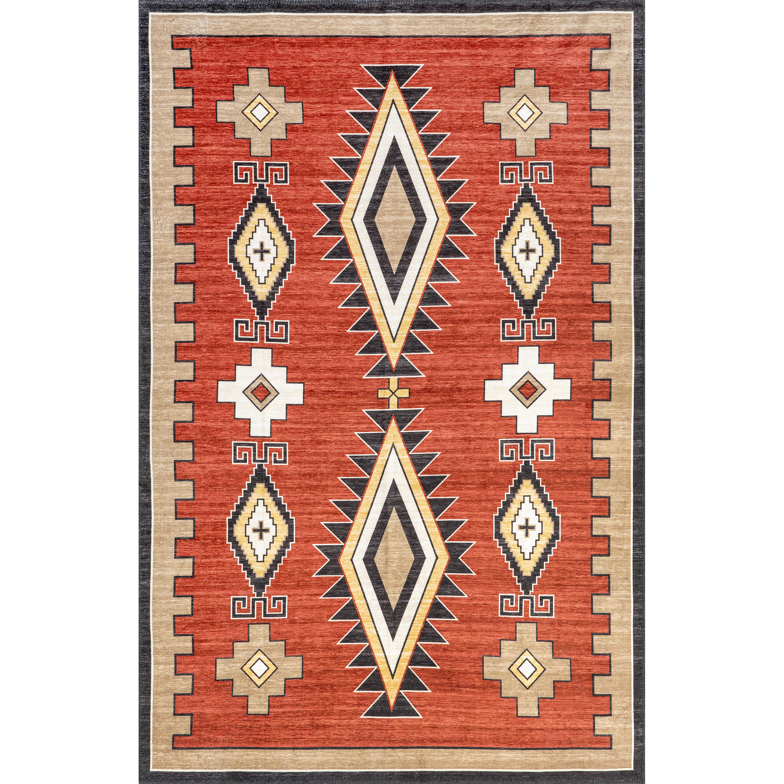 Union Rustic Elora SpinClean Southwestern Machine Washable Area Rug ...