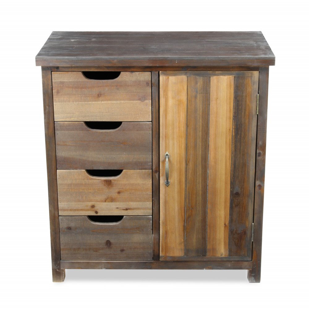Millwood Pines Rustic Natural Accent Storage Cabinet - Wayfair Canada