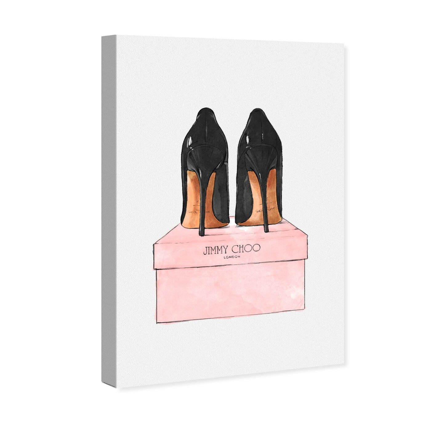 Oliver Gal Prints Night Out Stilettos - Wrapped Canvas Graphic Art ...