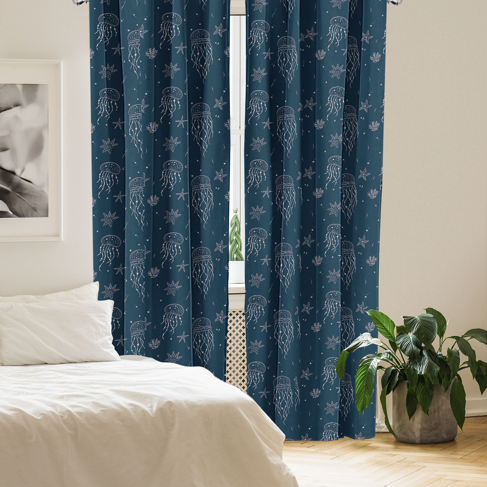 East Urban Home Cenk Microfiber Semi-Sheer Curtain Pair | Wayfair