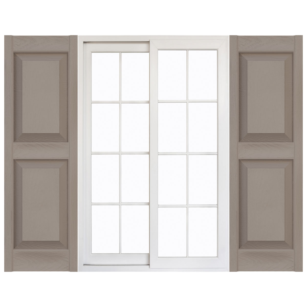 Mid America Mid-America Vinyl, Custom Two Equal Panels, Raised Panel ...