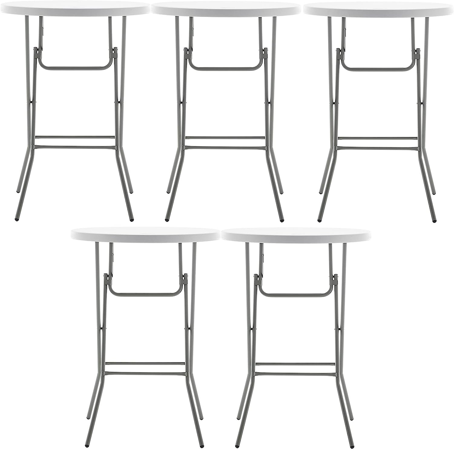 Famis Corp 32'' Plastic Round Portable Folding Table | Wayfair