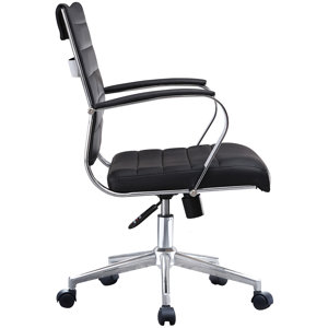 Ebern Designs Celadon Mid Back Ribbed Ergonomic Conference Chair ...