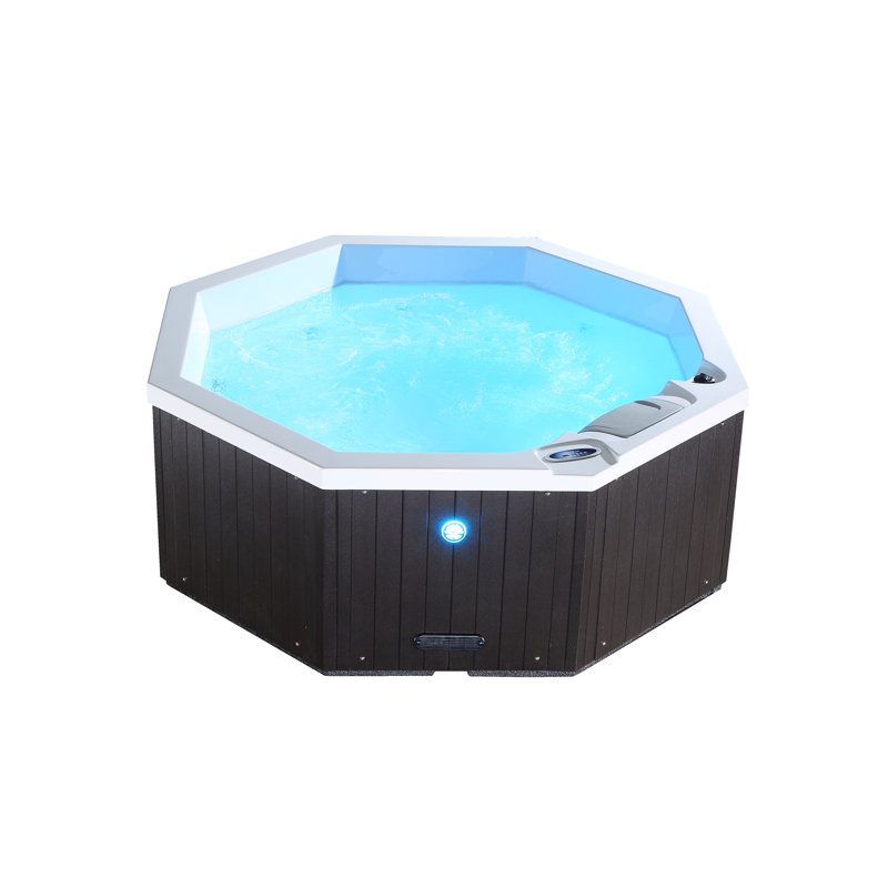 Canadian Spa Co Muskoka 5 - Person 14 - Jet Acrylic Round Plug and Play ...