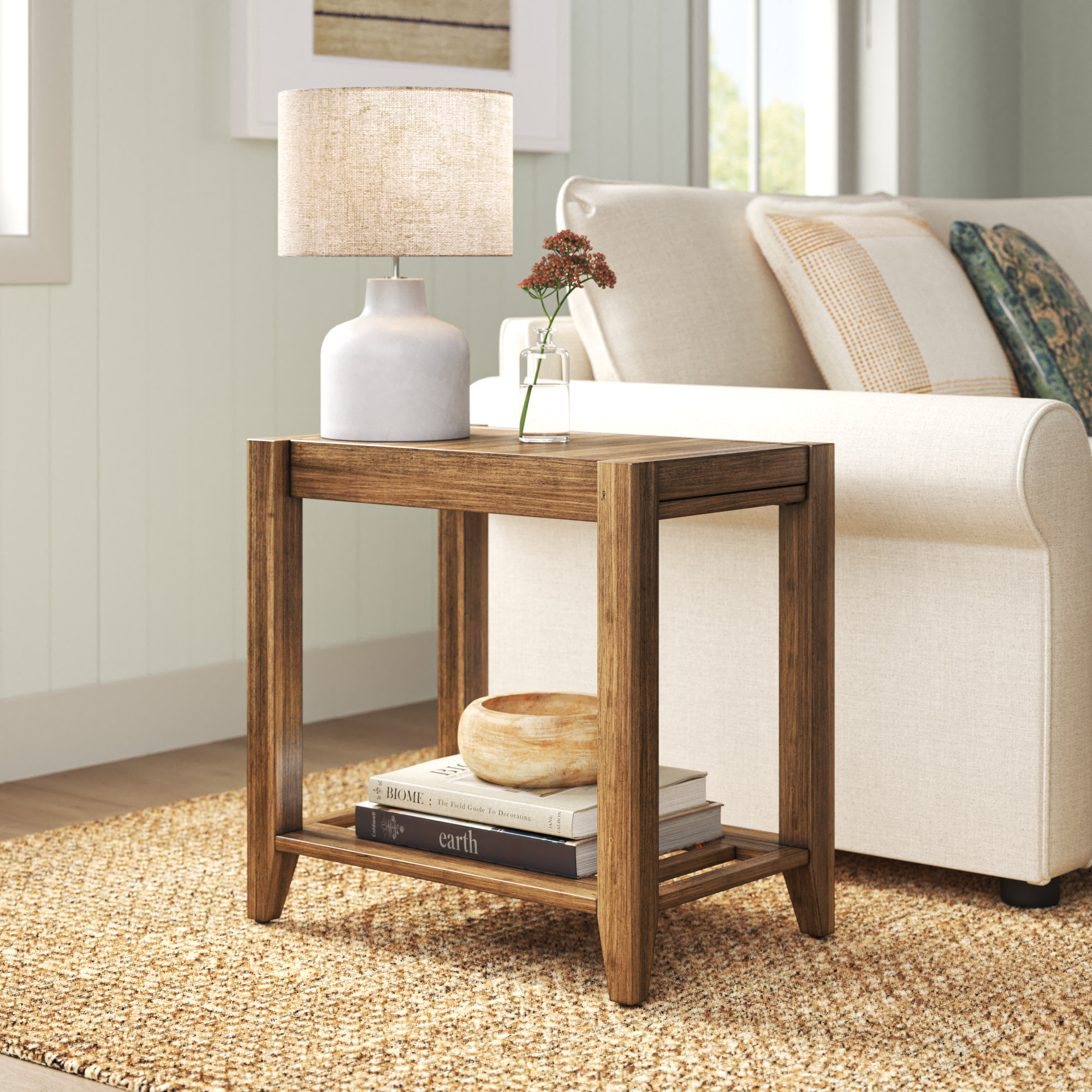 Beachcrest Home™ Flavio Solid Wood End Table with Storage & Reviews ...