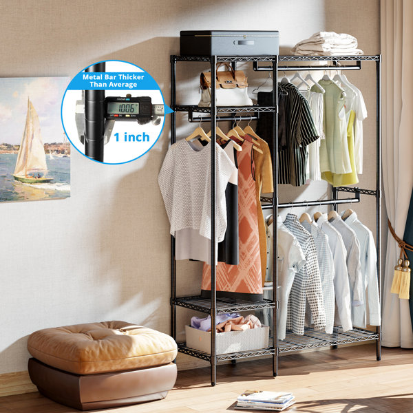Rebrilliant Killashandra 45'' Metal Clothing Rack & Reviews | Wayfair