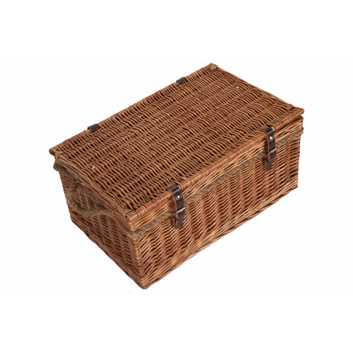 Brambly Cottage Wicker Rope Handled Double Steamed Storage Trunk ...