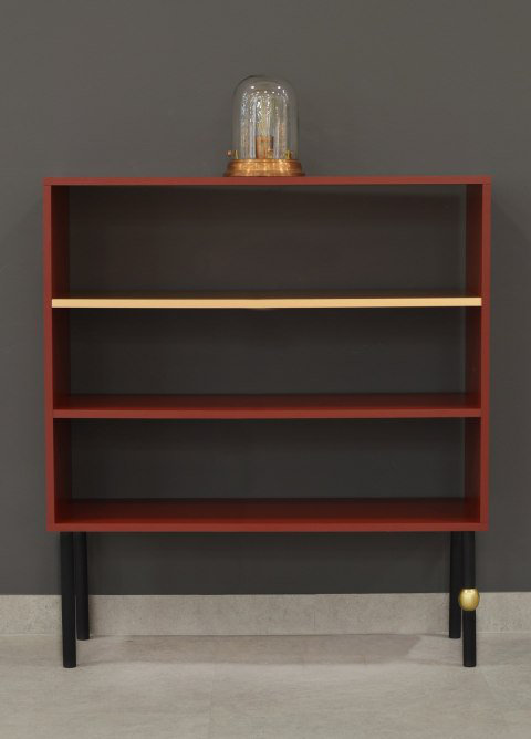 HappyBarok Plum 112cm H x 100cm W Standard Bookcase | Wayfair.co.uk