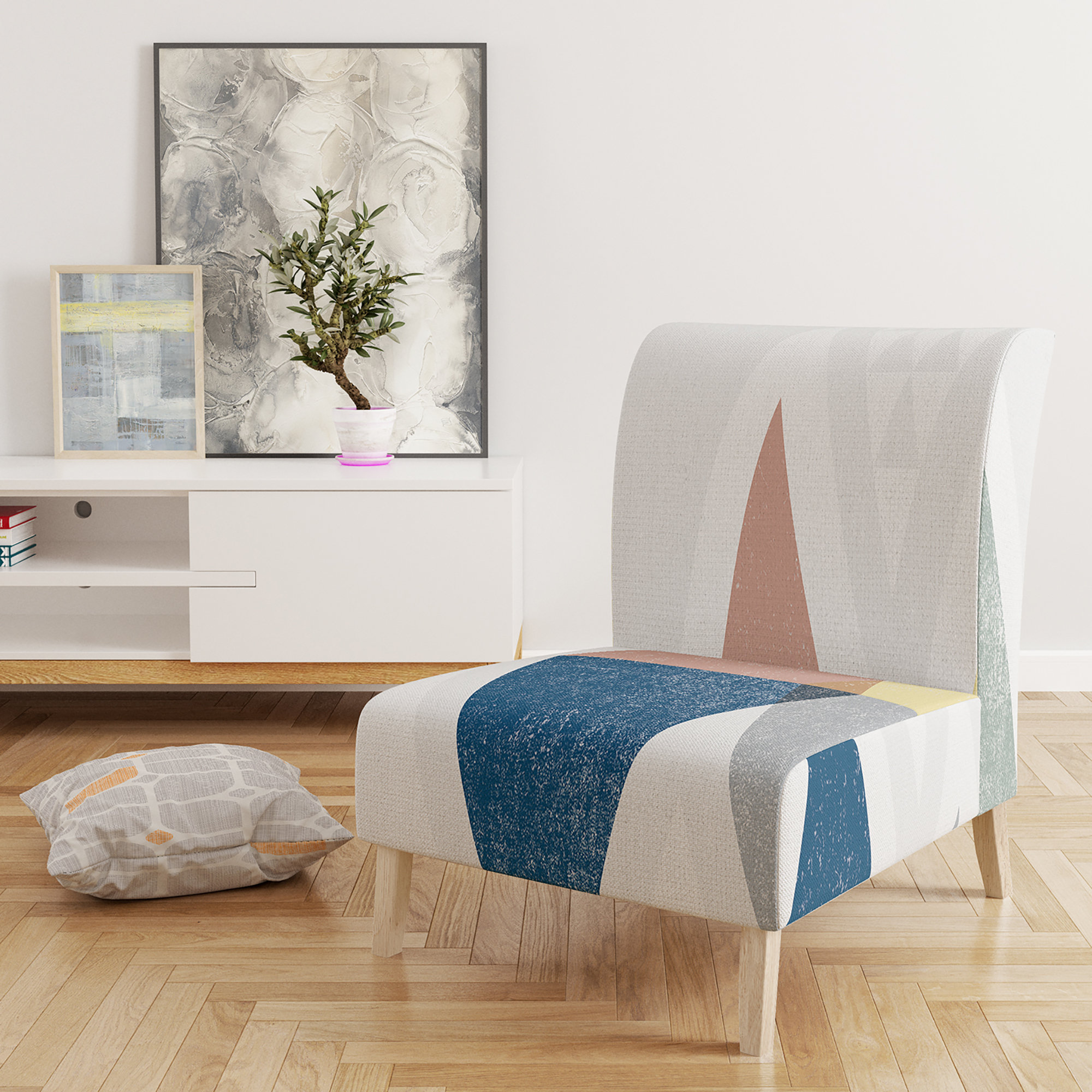 East Urban Home Geometrical Composition Triangles III - Modern ...