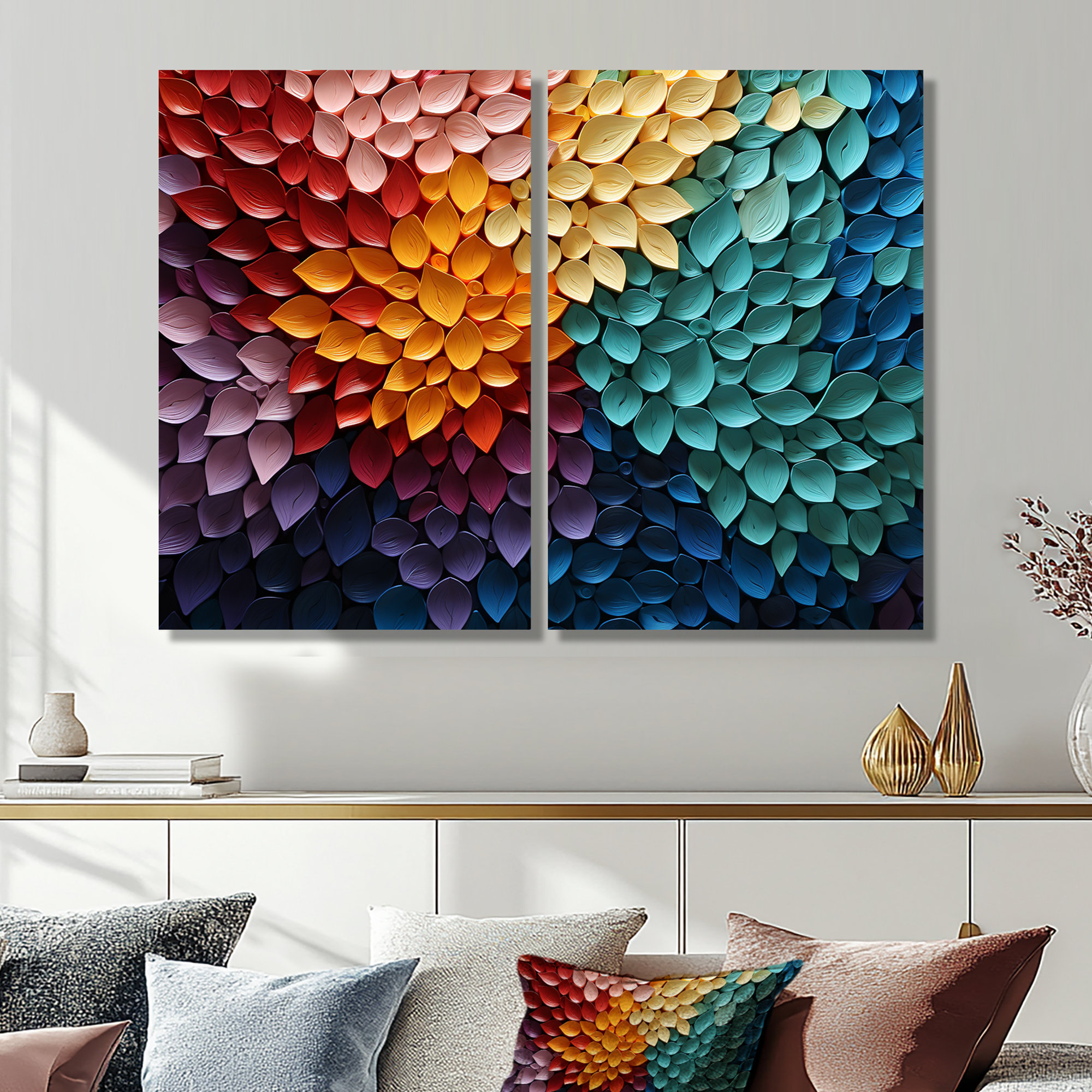 Ivy Bronx Hardedge Art Harmonic Fusion III - Modern Wall Decor | Wayfair