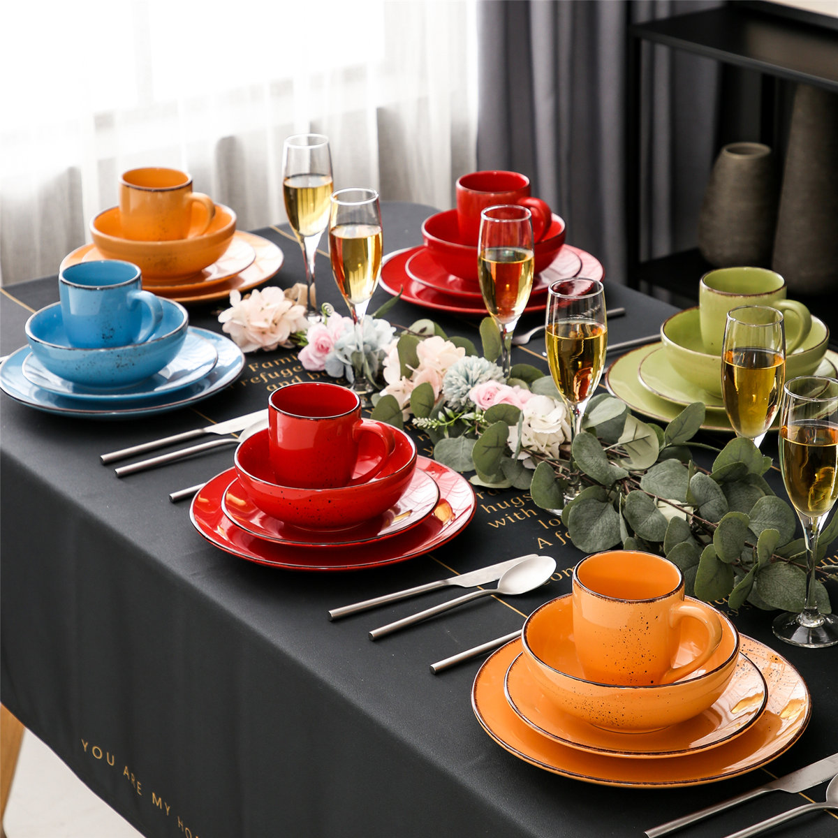 Latitude Run® Navia 32 Piece Dinnerware Set, Service for 8 & Reviews ...