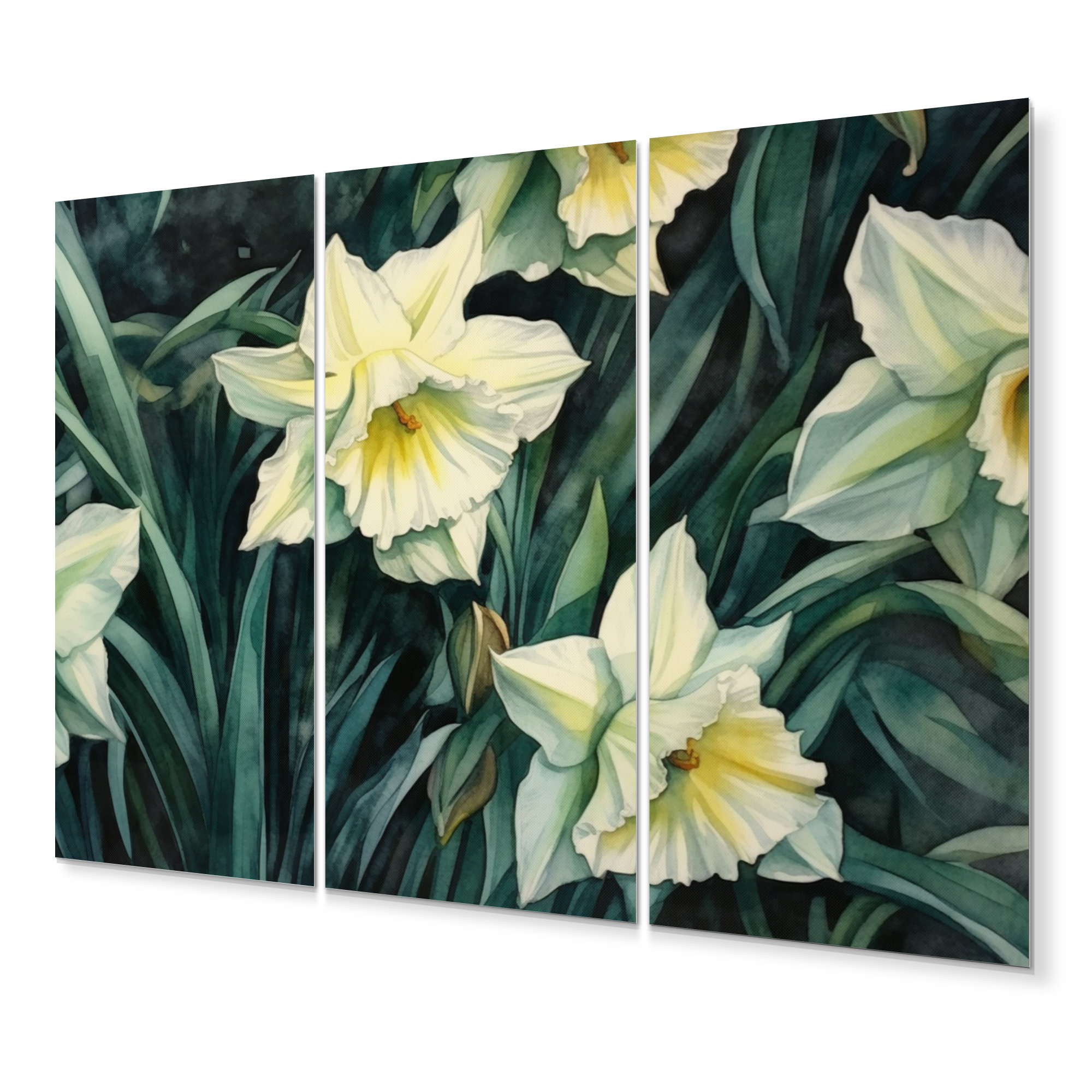 August Grove Yellow Green Natures Impression Daffodil I - Floral Metal ...