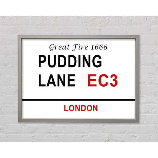 Happy Larry Pudding Lane Signs Framed Print | Wayfair.co.uk