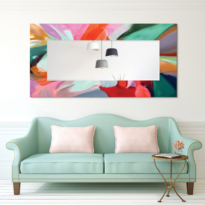 Wrought Studio Siyana Rectangle Glass Mirror & Reviews | Wayfair